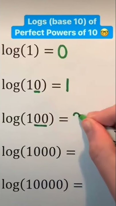 Log base 10 perfect power of 10 #shorts - YouTube