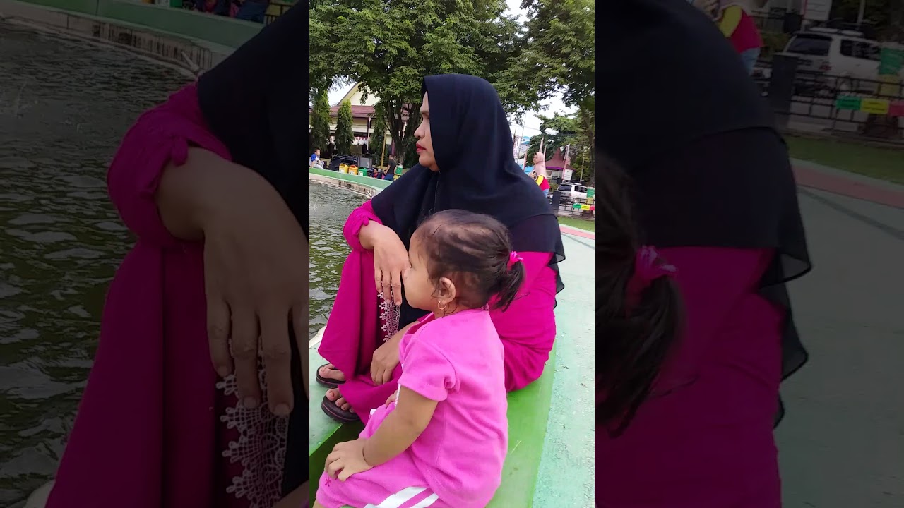 Aida safitri lagi bengong d air mancur balangan - YouTube