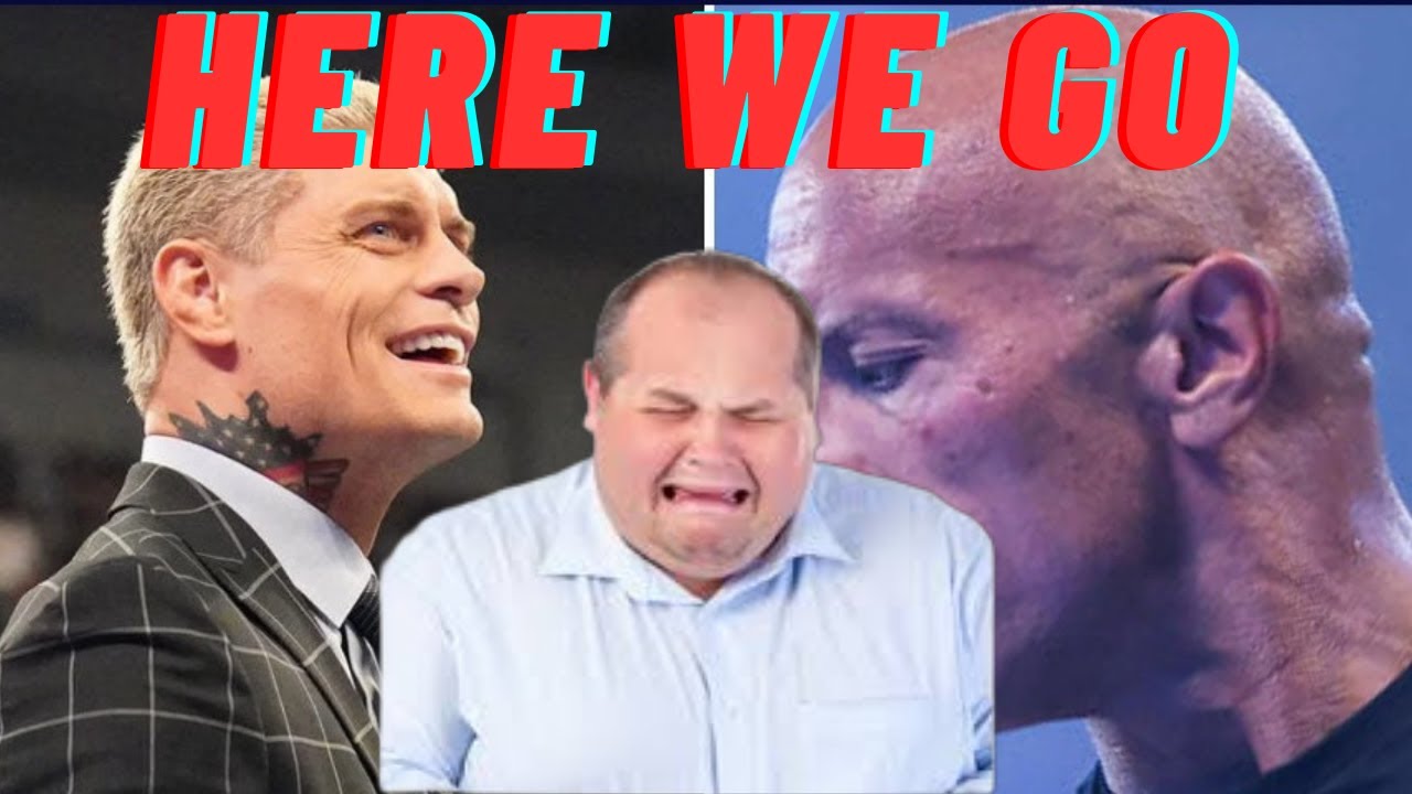 WWE Grown Fans Crying About The Rock Taking Cody Rhodes' Match - YouTube