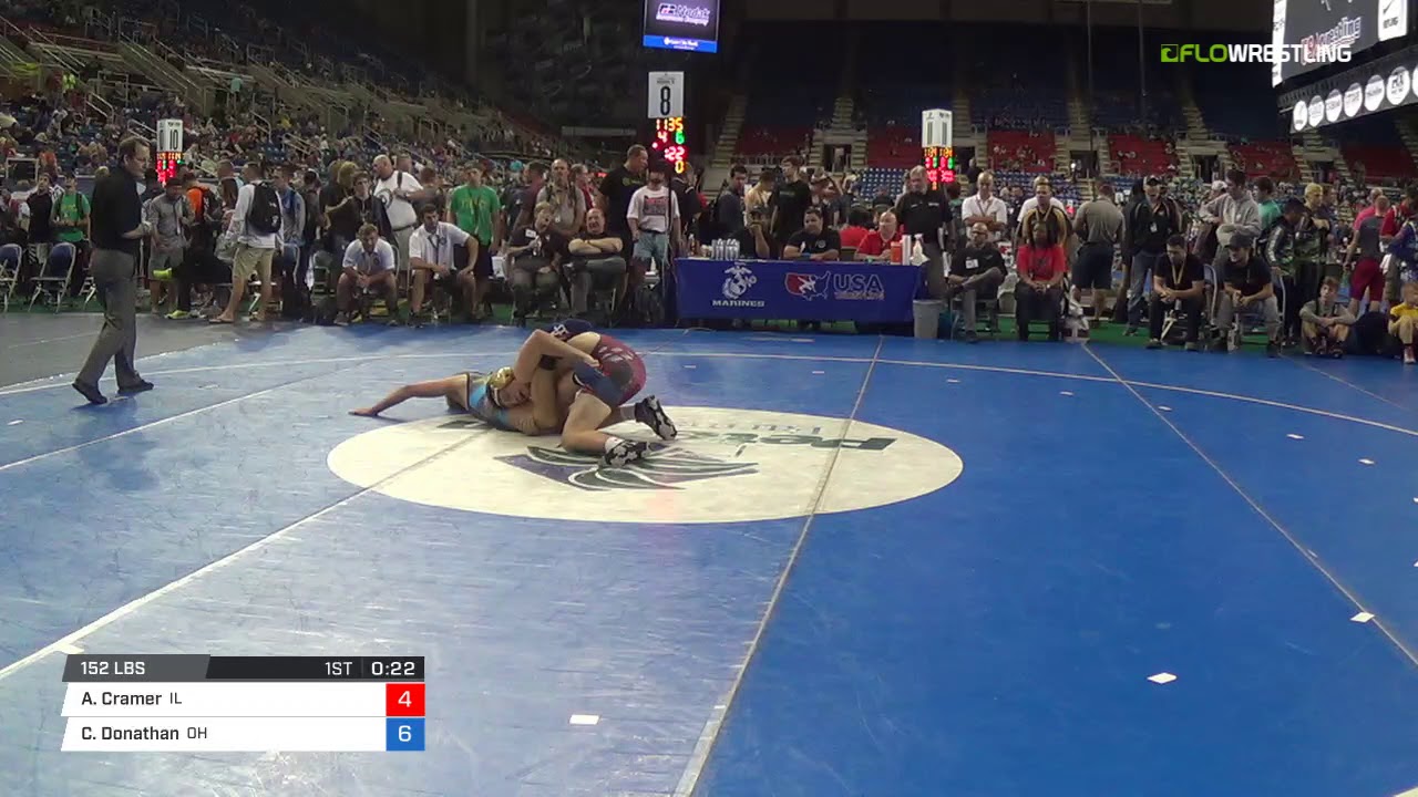 Cadet FS 152 Round of 32 - Adrien Cramer (IL) vs. Christopher Donathan ...