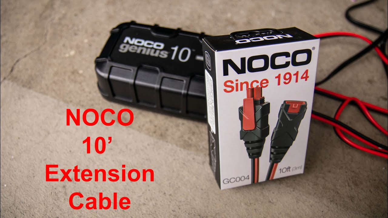NOCO Genius GC004 10-Feet, Extension Cable - YouTube
