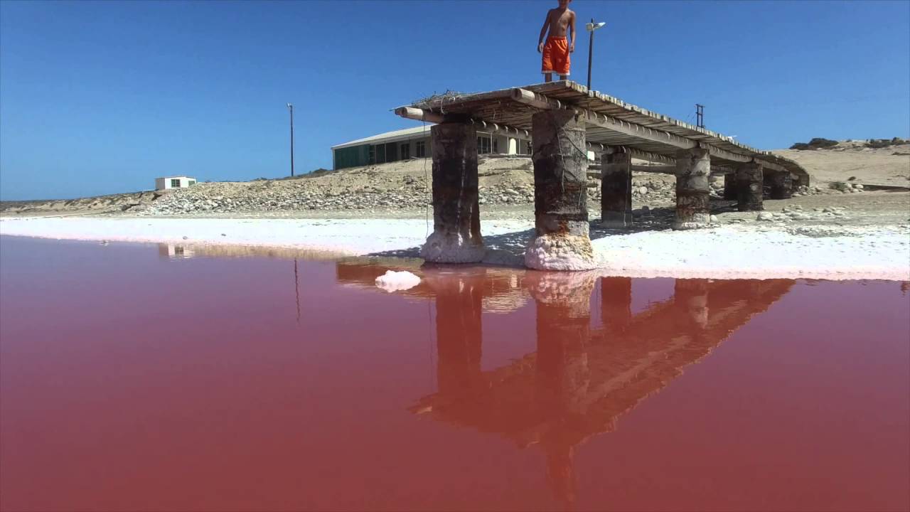 South African Pink Lake at Kleinzee - YouTube