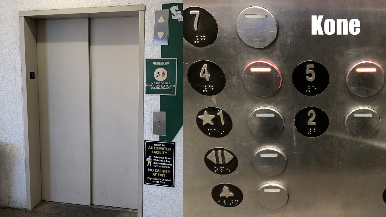 Delta Buttons! Kone Traction Elevators at the Residence Inn Garage in ...