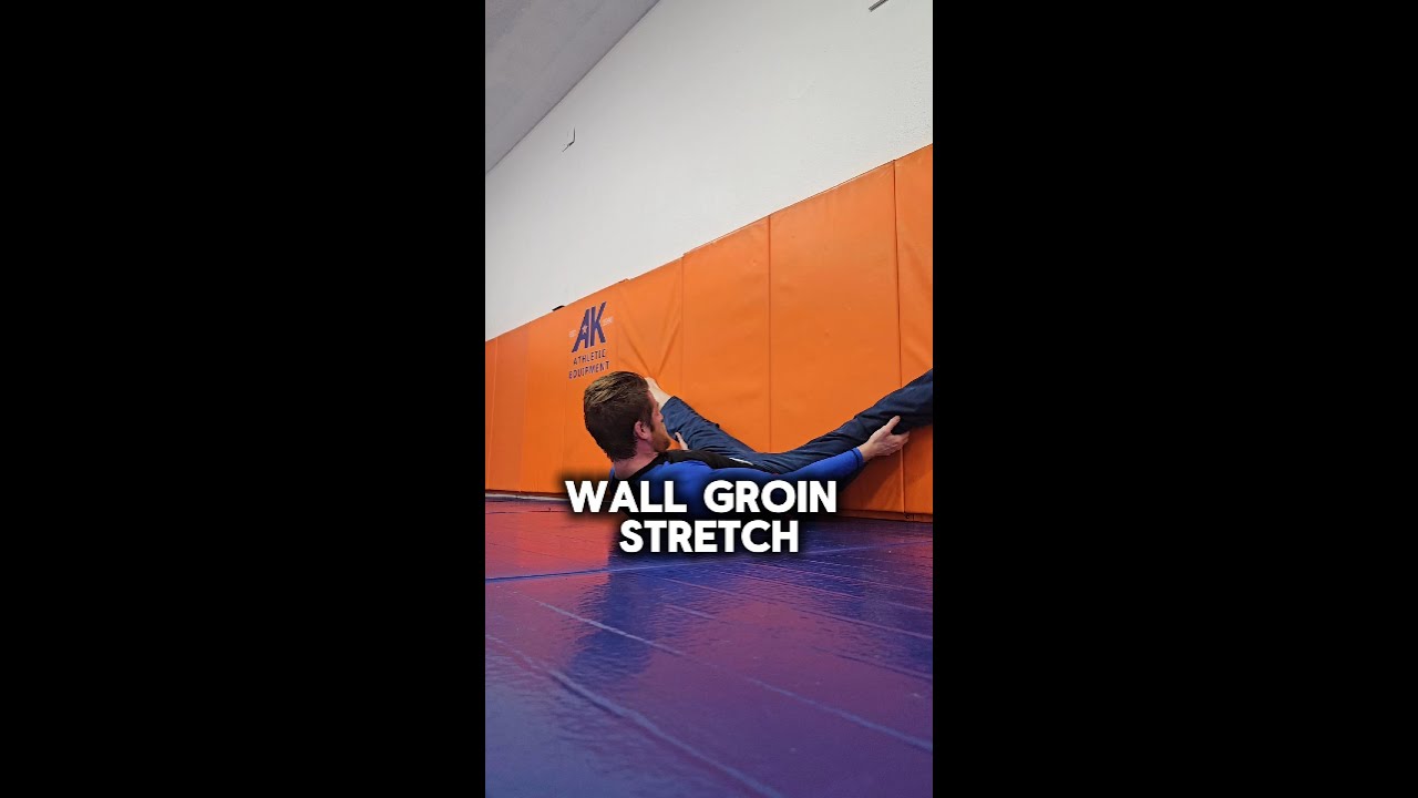 Wall Groin Stretch - NO EQUIPMENT Required! - YouTube