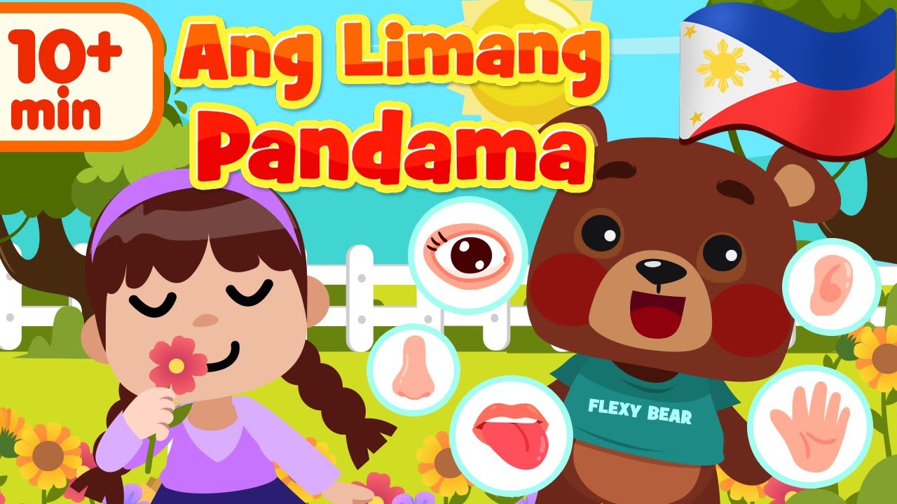 Ang Limang Pandama | 5 Senses Song |FlexyBear Awit Pambata Compilation ...