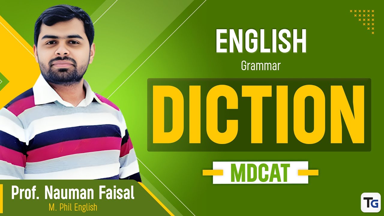 English | Grammar | Diction | MDCAT - YouTube