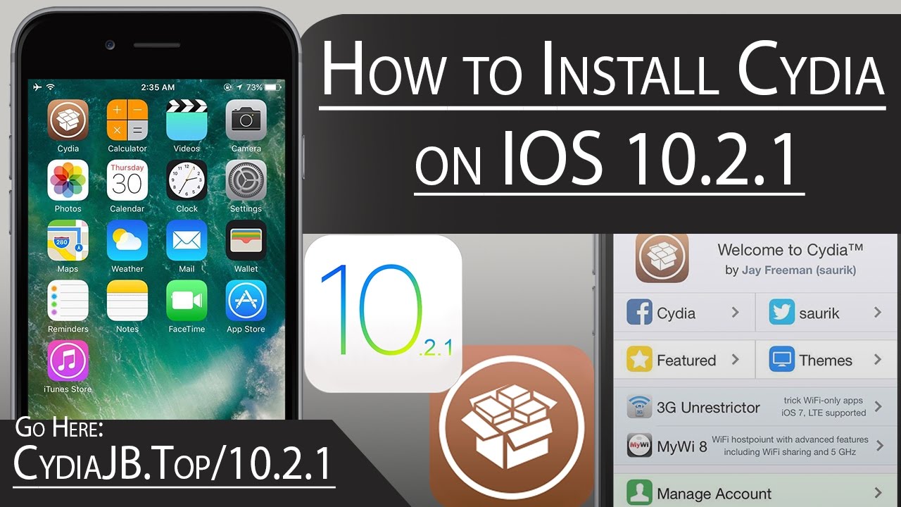 how to install cydia on ios 10.2.1 no jailbreak&computer needed (2017 ...