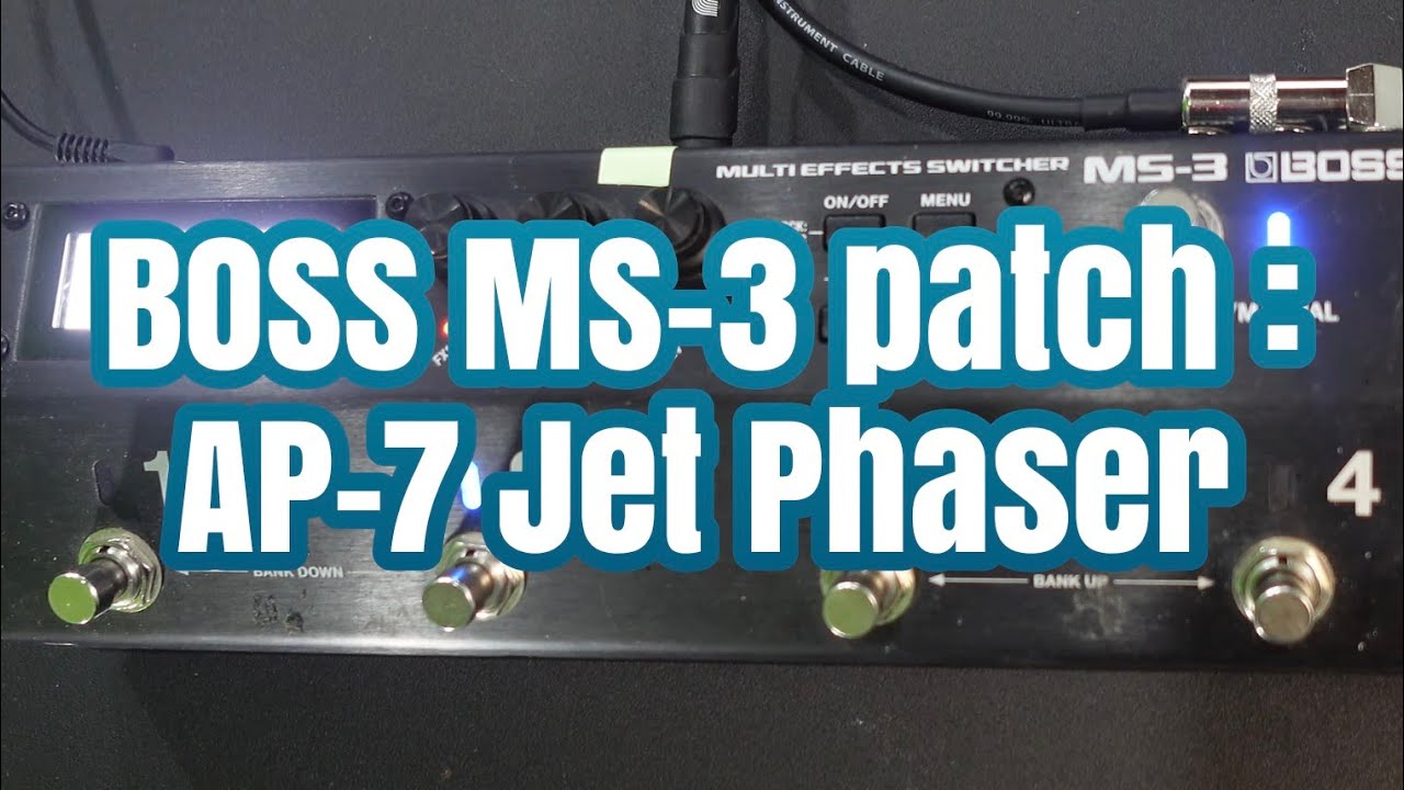 Boss MS-3 patch : AP-7 Jet Phaser guitar tone - YouTube