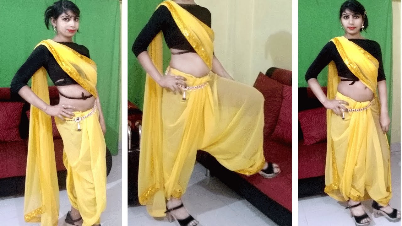 Devsena Saree Draping In Bahubali | How to wear Bahubali Devsena ...