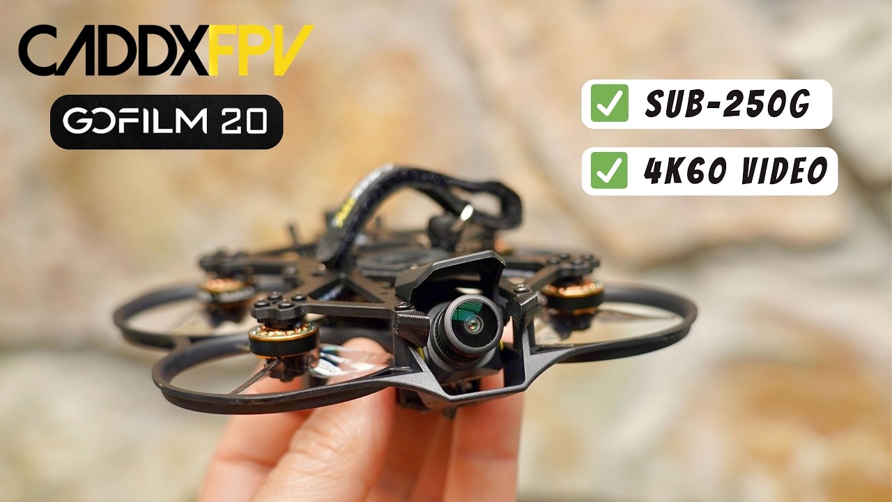 Switch from DJI to Walksnail? 🤔 Caddx GoFilm 20 is sub-250g FPV drone that records 4k 60fps ...
