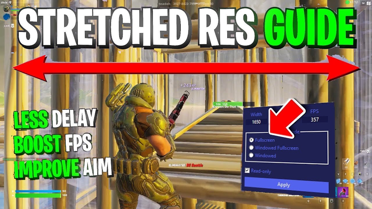 How To Get A STRETCHED RESOLUTION In Fortnite! (Stretched Res On Any PC ...