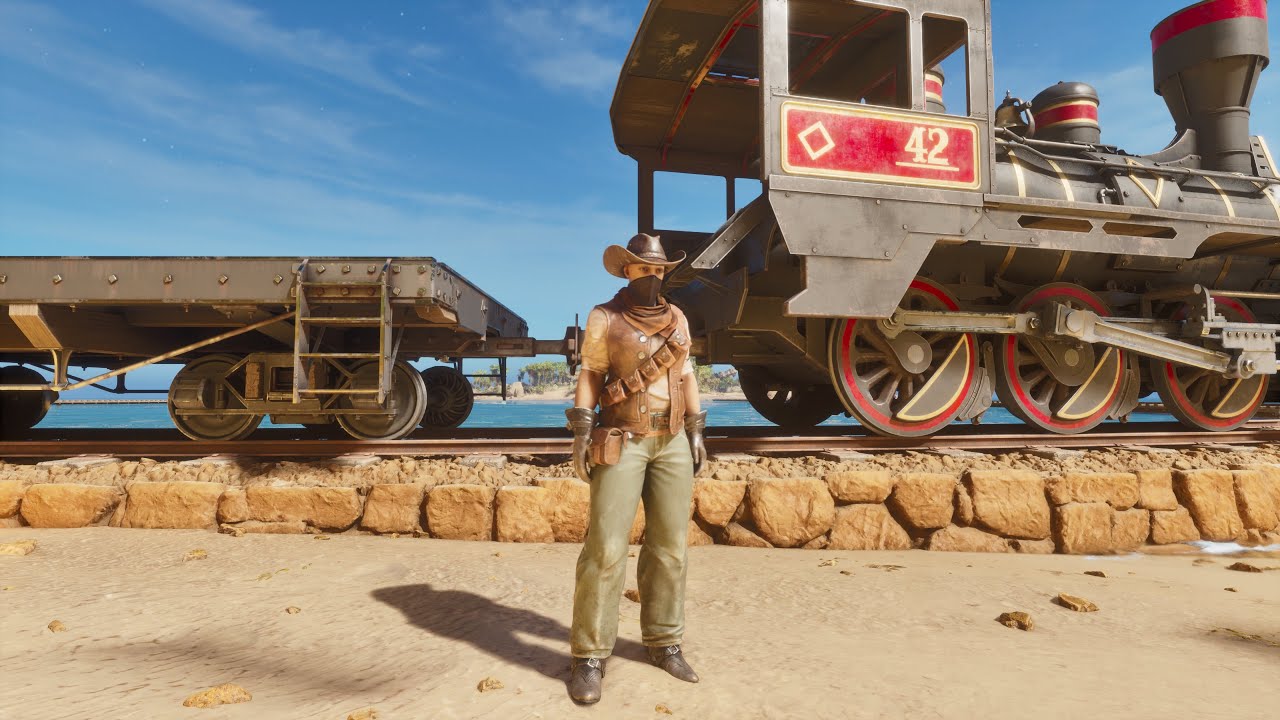 Ark Asa Train travel across water to Carno island - YouTube