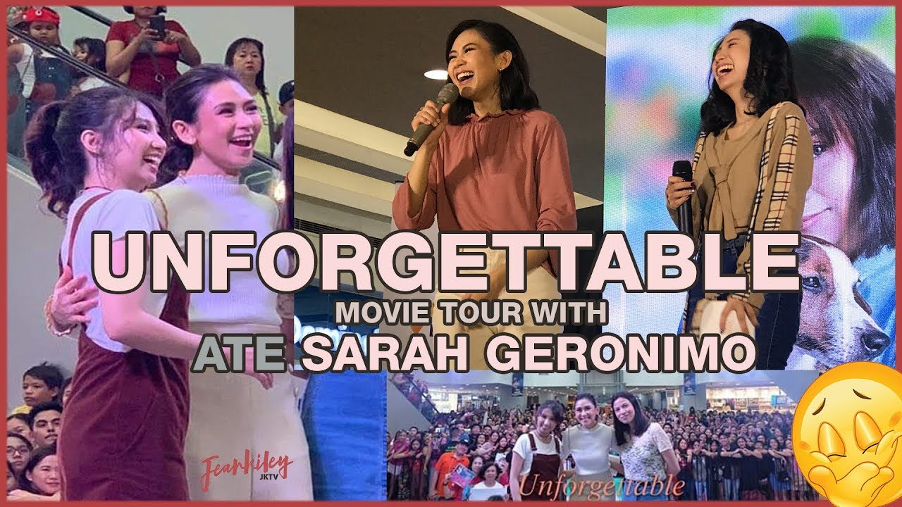 UNFORGETTABLE MOVIE TOUR WITH THE POPSTAR ROYALTY SARAH GERONIMO - YouTube
