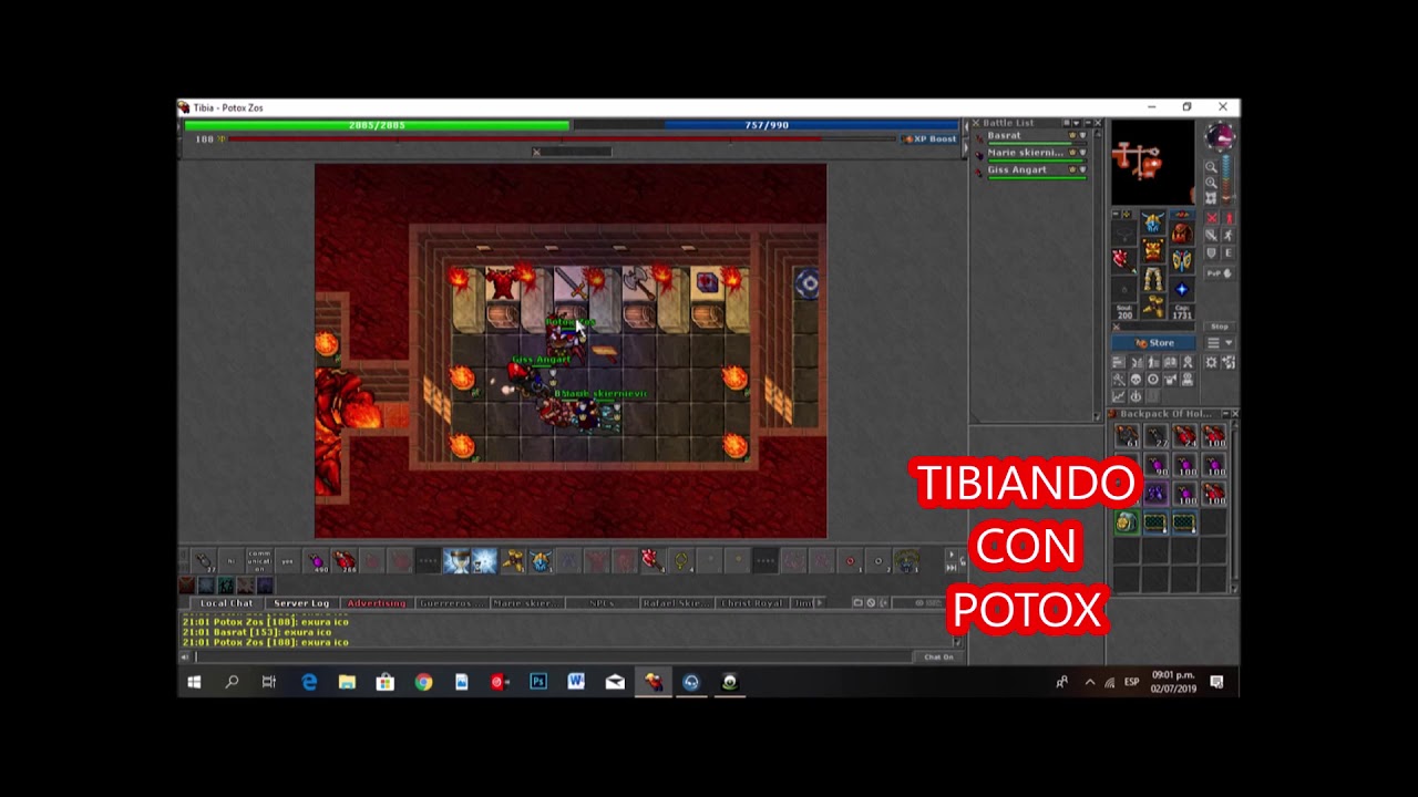 Tibia: The Annihilator Quest servidor solidera - YouTube