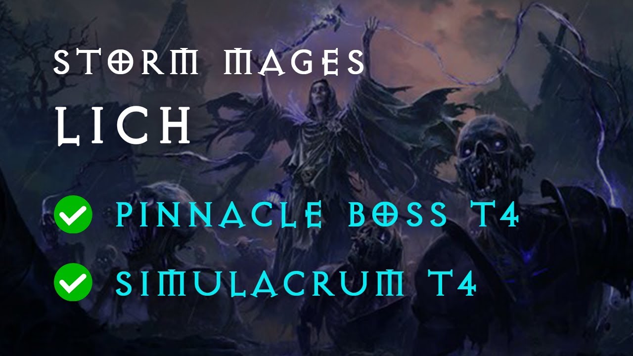 [POE 2] Unholy Storm Mages Lich - Check DPS vs Pinnacle boss T4 ...