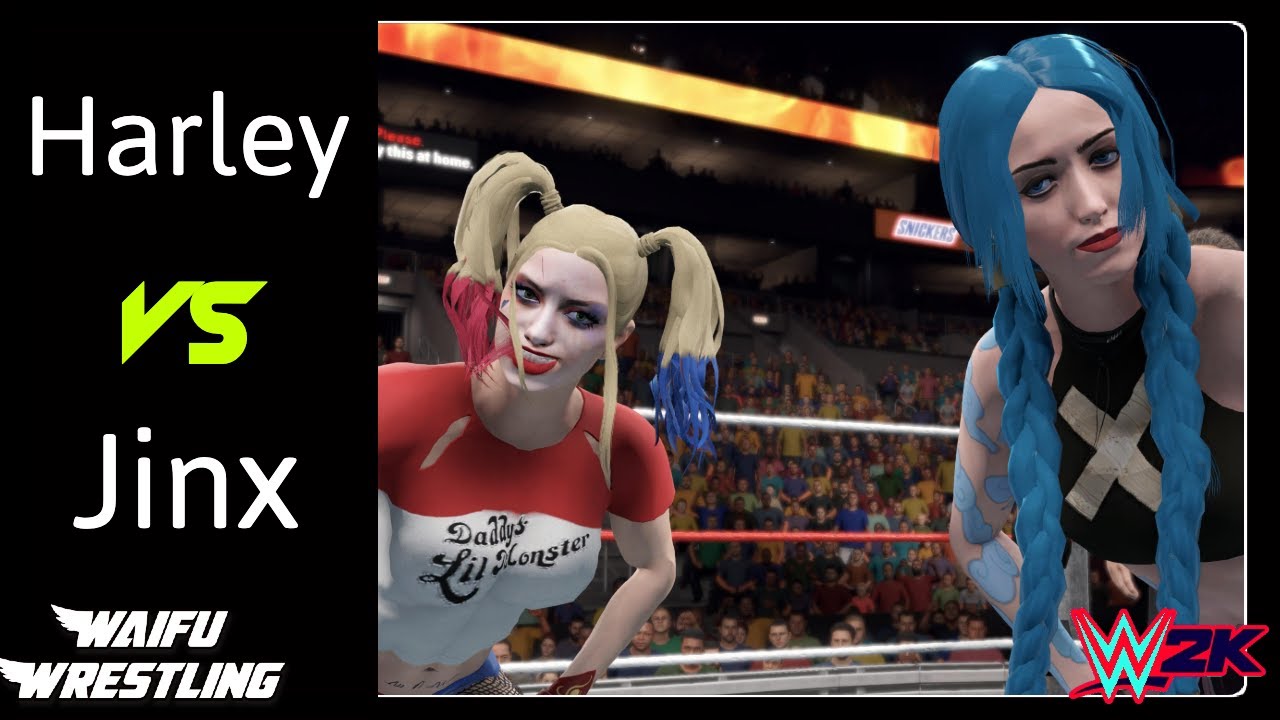 WWE2K22: Harley (DC) VS Jinx (League of Legends) [Waifu Wrestling ...