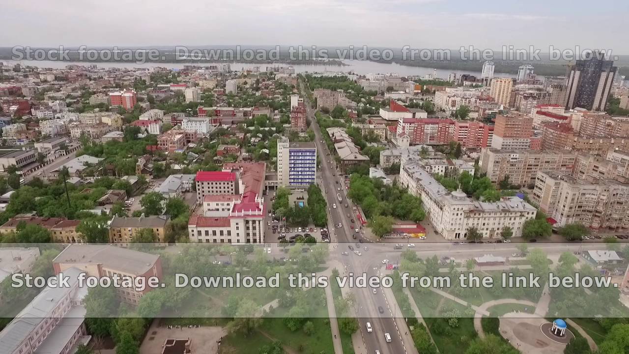 drone flies over Samara city 1 - YouTube