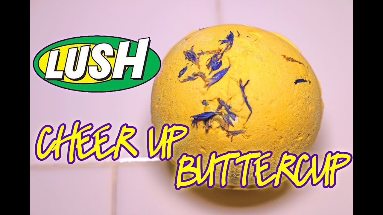 LUSH ☀ CHEER UP BUTTERCUP Bath Bomb Demo & Review Underwater View - YouTube
