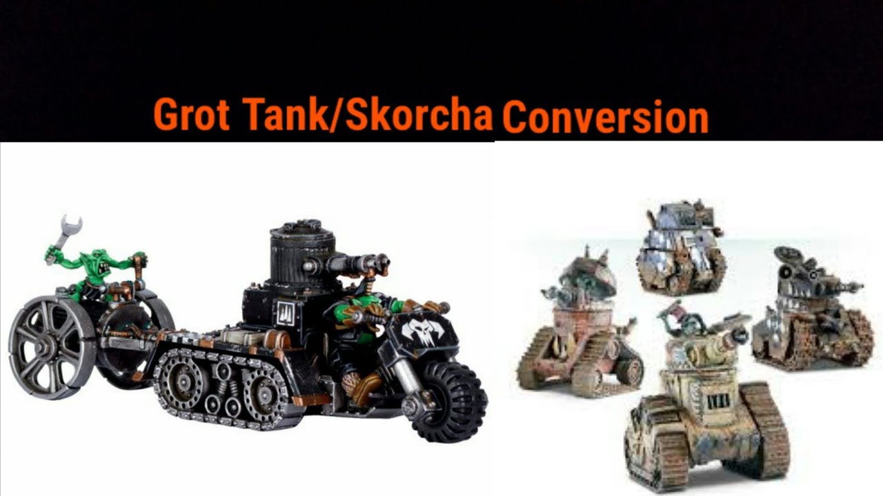 Saving money warhammer 40k: Grot tank conversion - YouTube