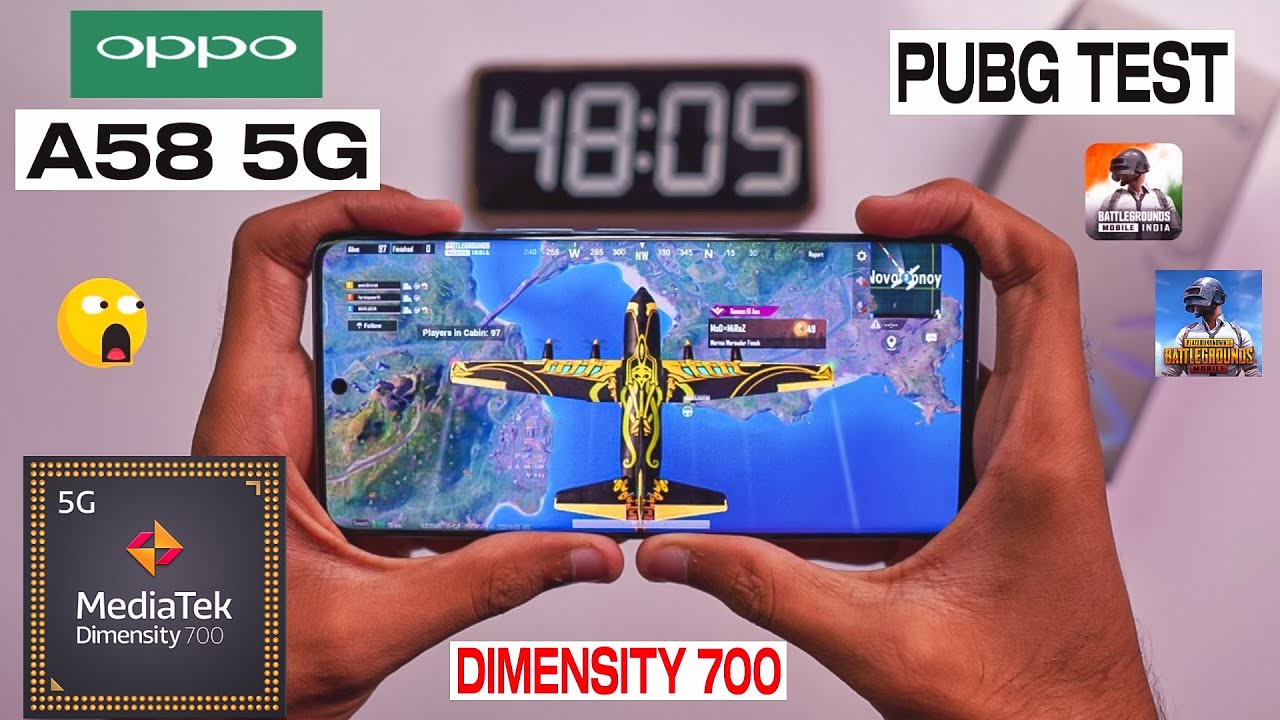 Oppo A58 Pubg Test & BGMI Test 🤯| Oppo A58 5G Pubg Gaming Review ...