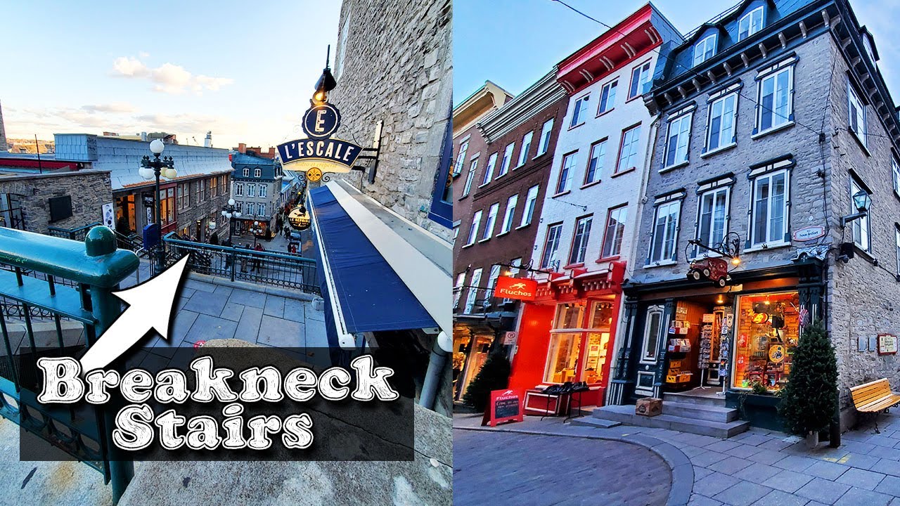 The Breakneck Stairs Lower QUEBEC CITY! - YouTube