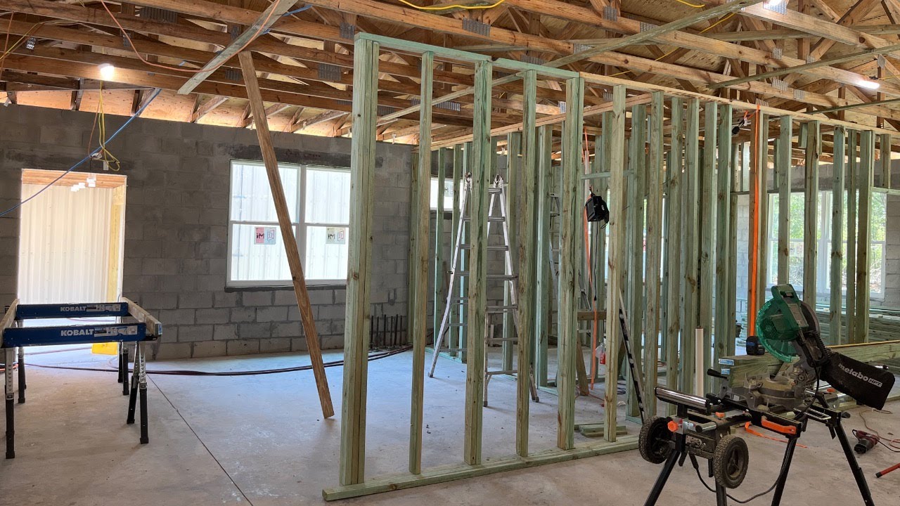 Working on the interior walls - YouTube