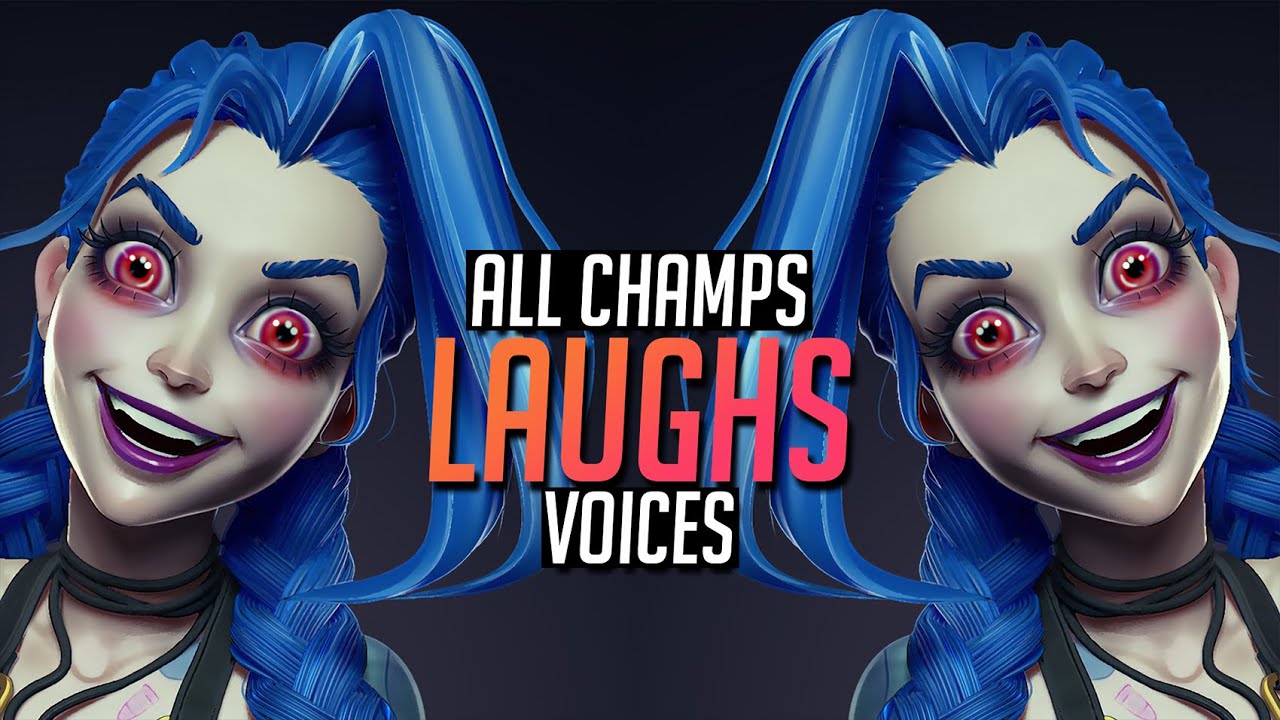 All League Champions LAUGH Voices (157 Champion) [4K] - YouTube