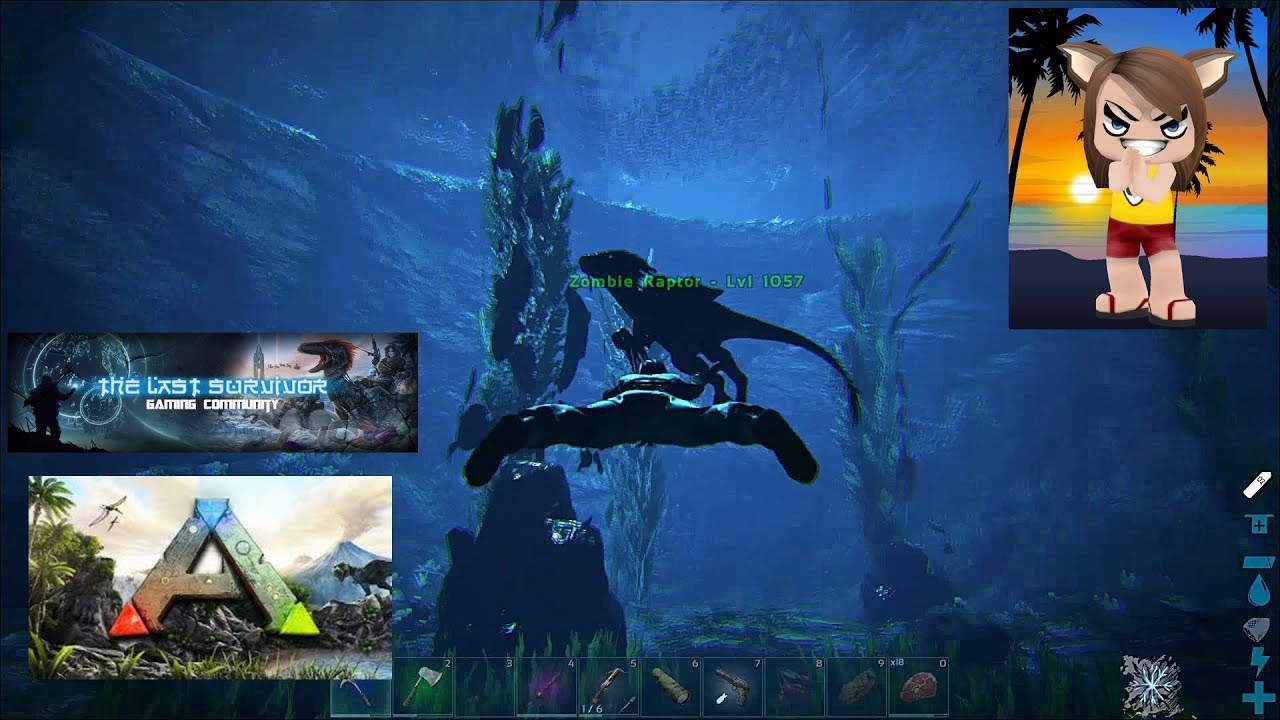 Ark The Center Pugnacia #12 Zombie Raptor, bester Schwimmer! - YouTube