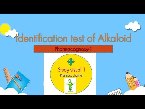 Identification test of Alkaloid/Pharmacognosy-1/unit-4/ - YouTube