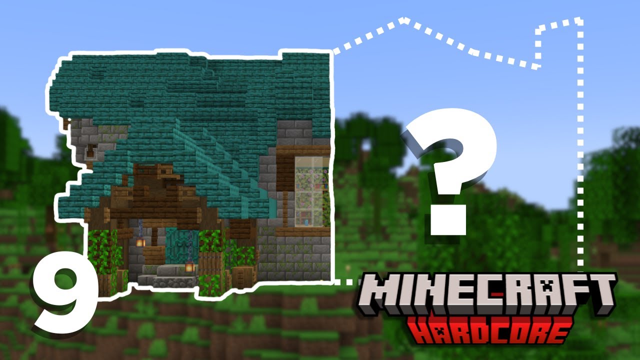 I Built Half a House in Minecraft | Hardcore Minecraft Episode 9 - YouTube