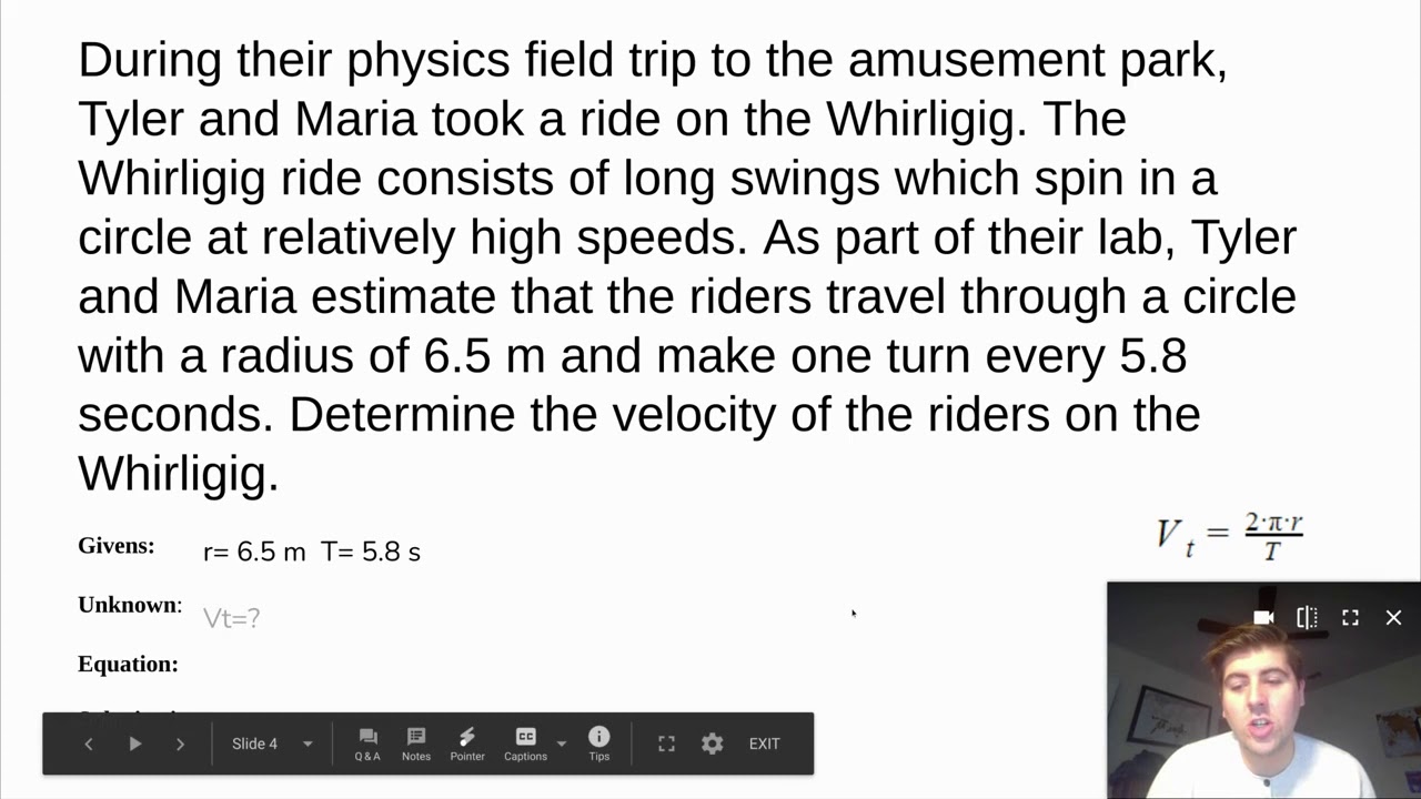 Circular Motion Word Problems - YouTube