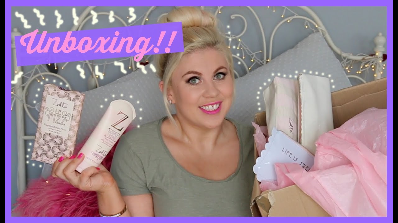 Unboxing Zoella Sweet Inspiration Products! - YouTube