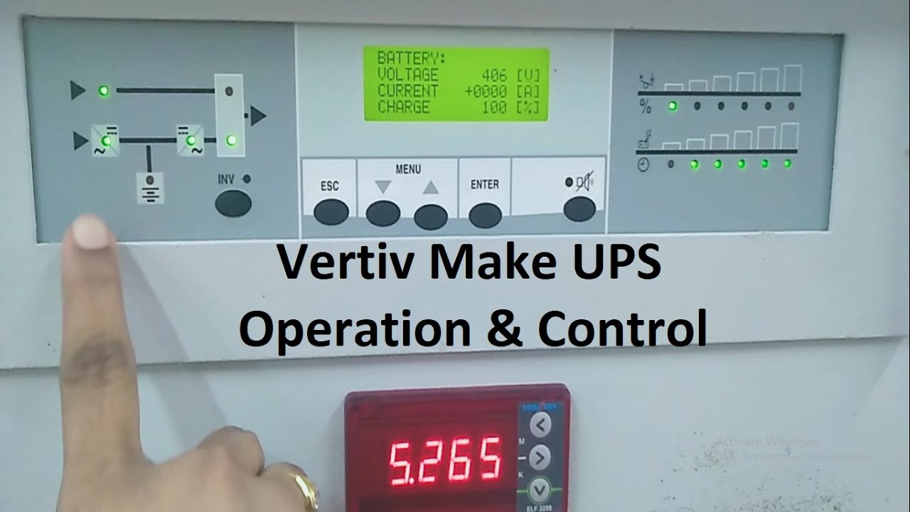 Vertiv Make UPS | Metering, Maintenance, Setup, Control of Rectifier ...