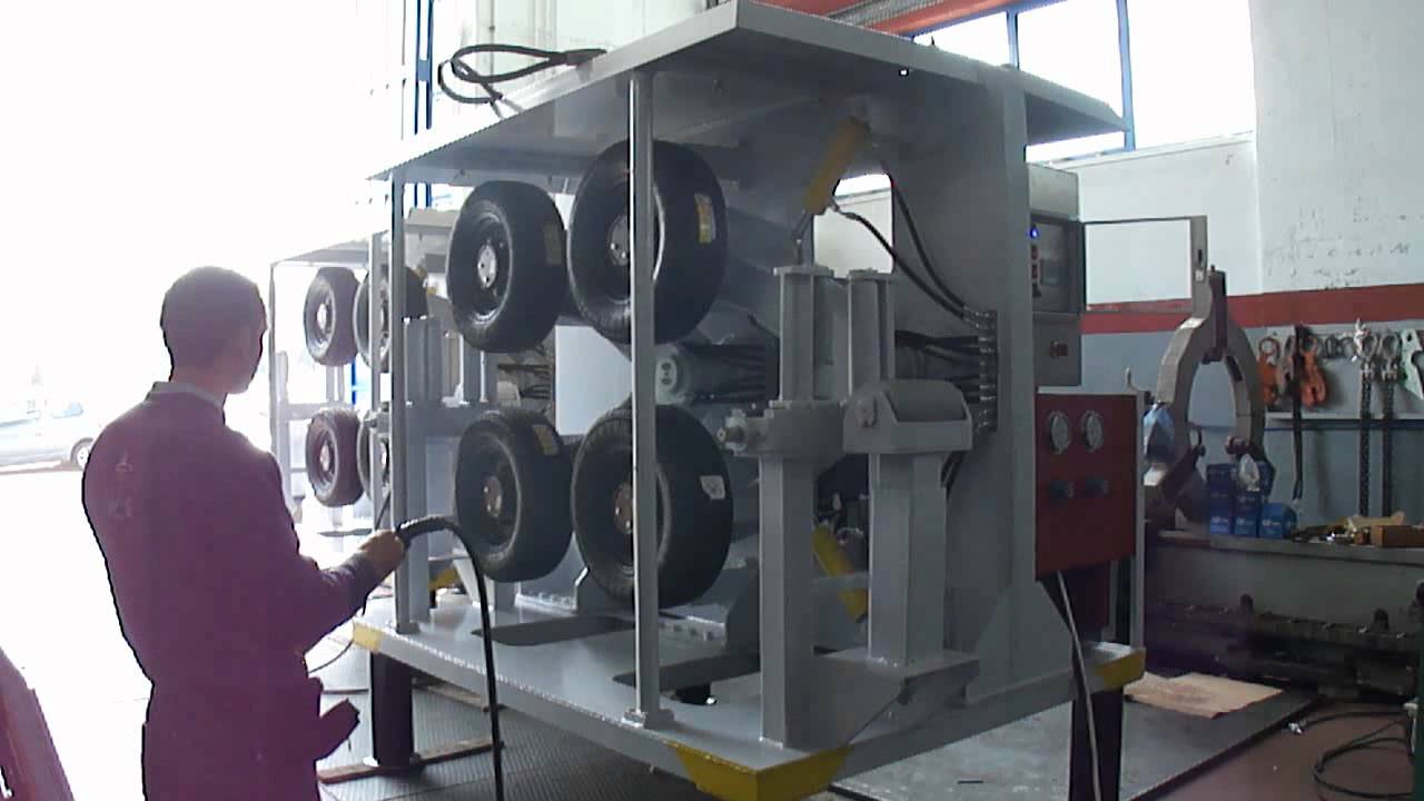 Two wheel pair Linear Cable engine type: 4W-1.5T - YouTube