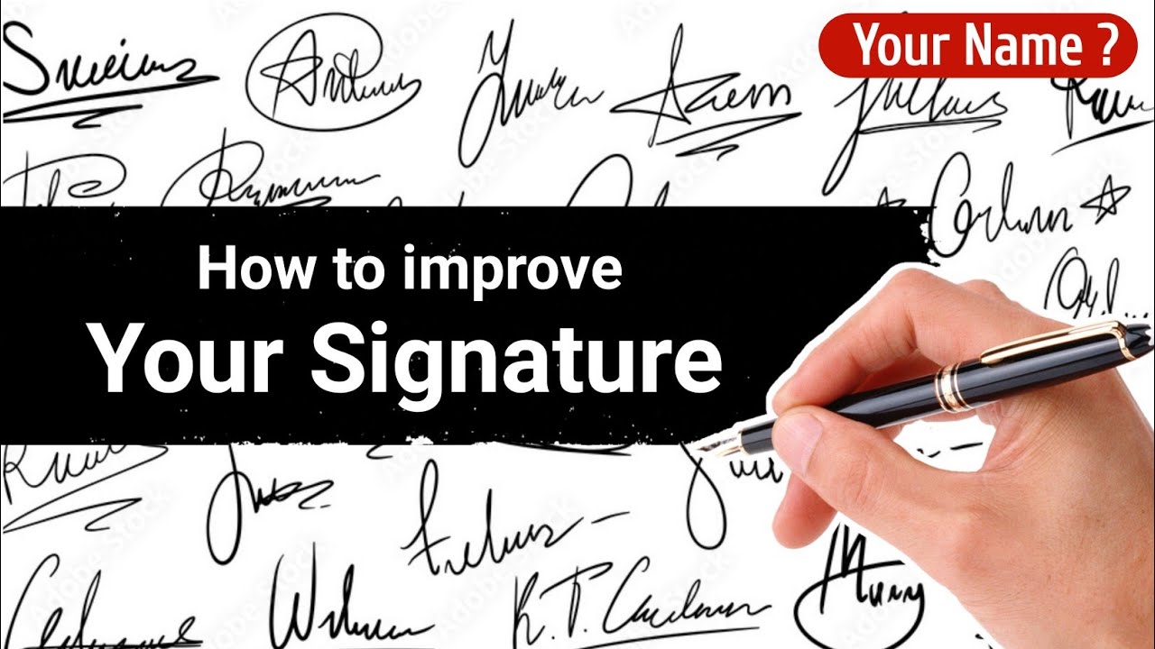 How to Improve Your Signature | Signature Style Of My Name | How to ...
