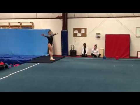 Megan Bingham - Practice Meet 2018 - Level 10 - Floor - 9.45 - YouTube