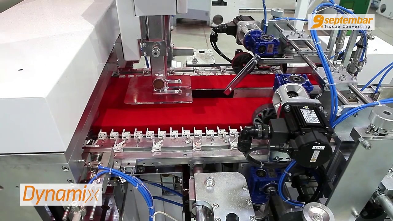 Dynamix Napkin machine (up to 650 m/min) - YouTube