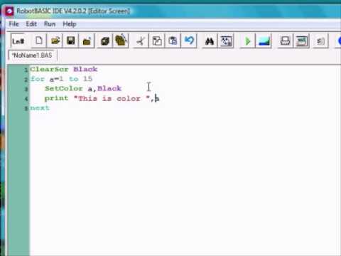 CSTEM RobotBASIC Training: Lesson 3 - YouTube