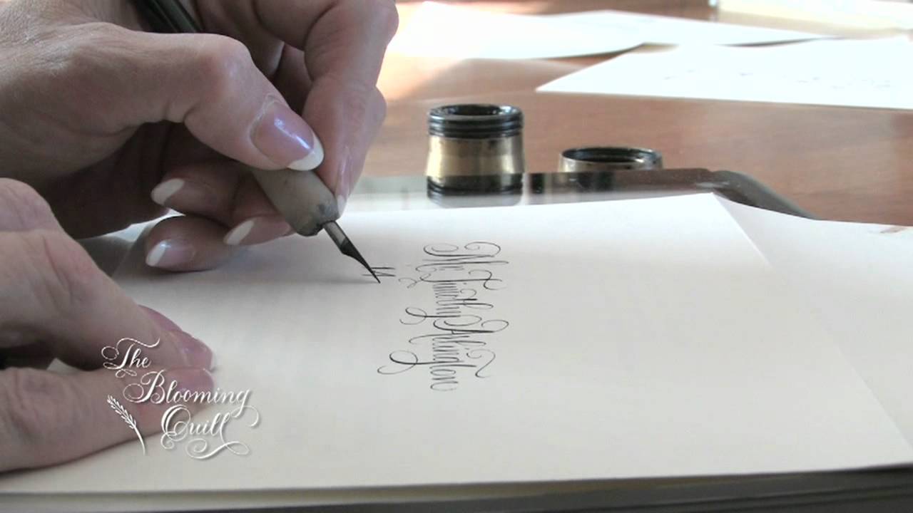 Bella Figura Calligrapher Debi Zeinert of Blooming Quill - YouTube