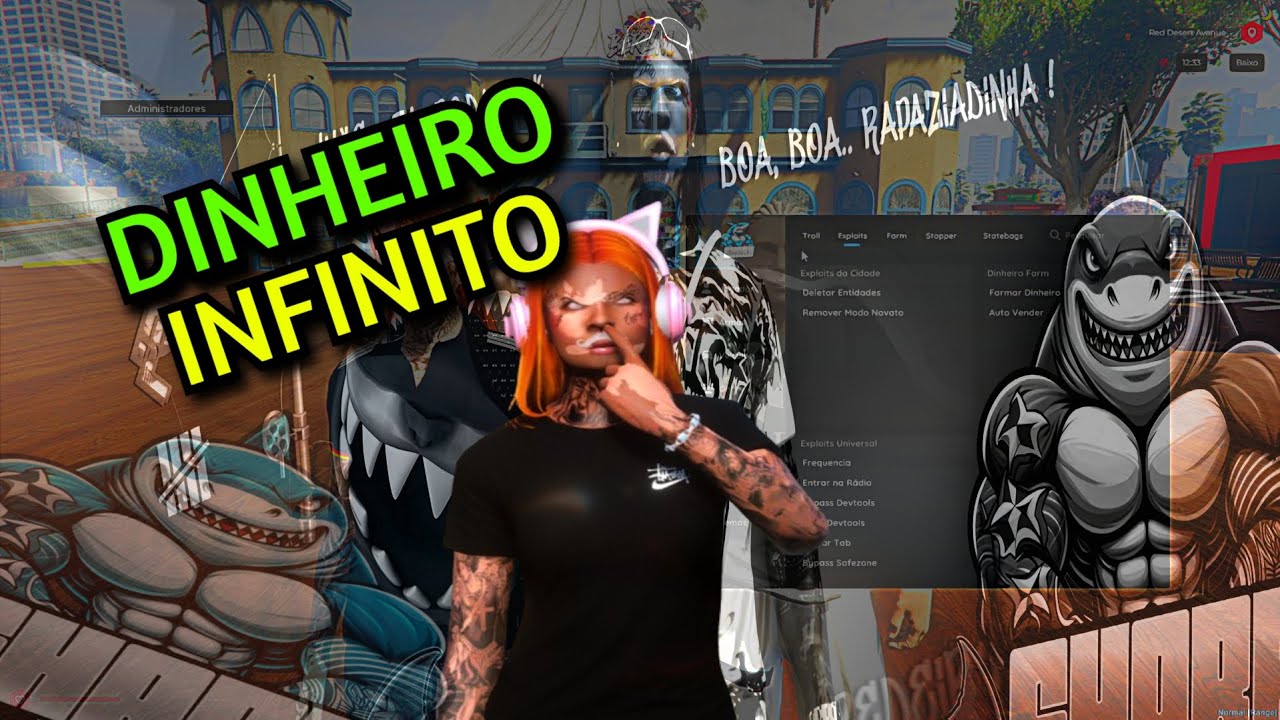 COMO PUXAR DINHEIRO COM SHARK MENU DINHEIRO INFINITO NO GTA RP - YouTube