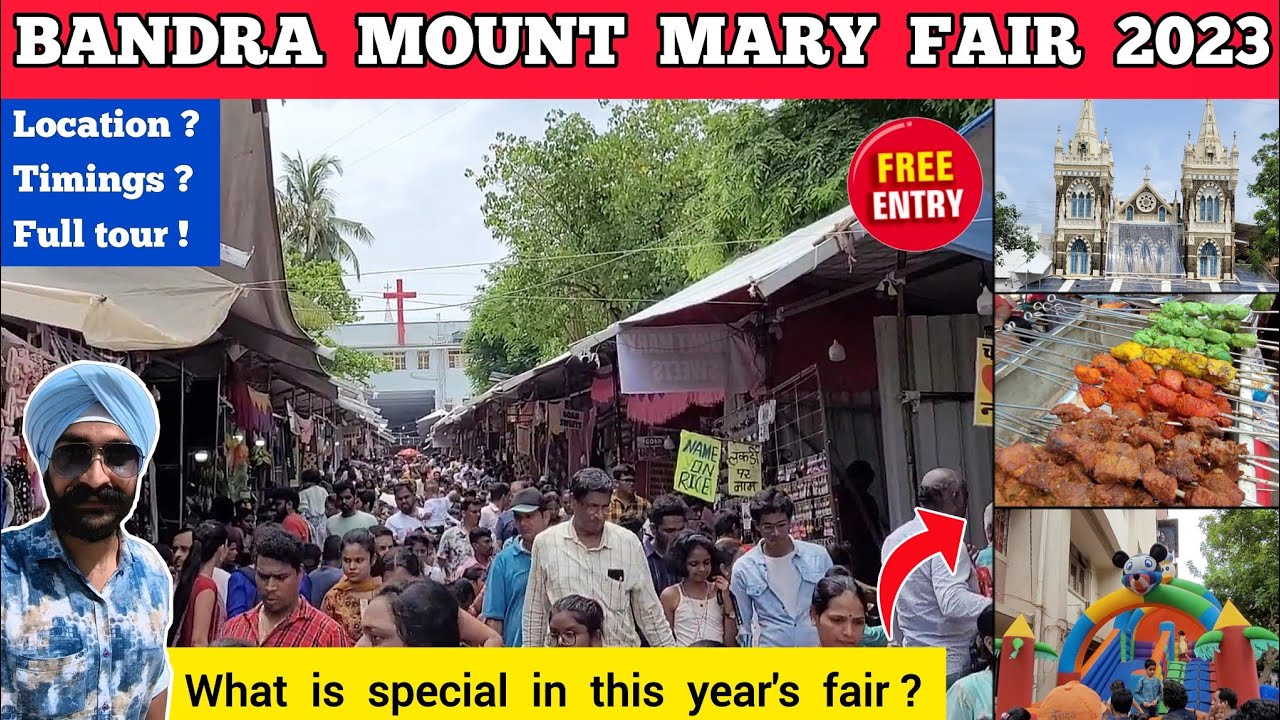 Bandra fair 2023 mount mary fair 2023 tour | Bandra mount mary fair ...
