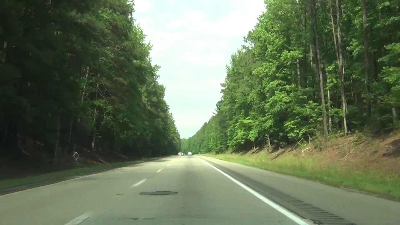 Virginia - Interstate 85 North - Mile Marker 40 to 50 - YouTube