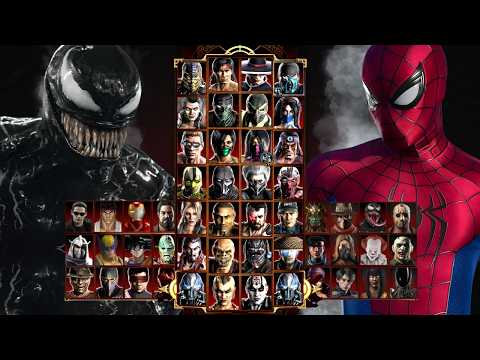 Mortal Kombat 9 - SPIDER-MAN & MARVEL VENOM - Expert Tag Ladder - Gameplay @(1080p) - 60ᶠᵖˢ ✔
