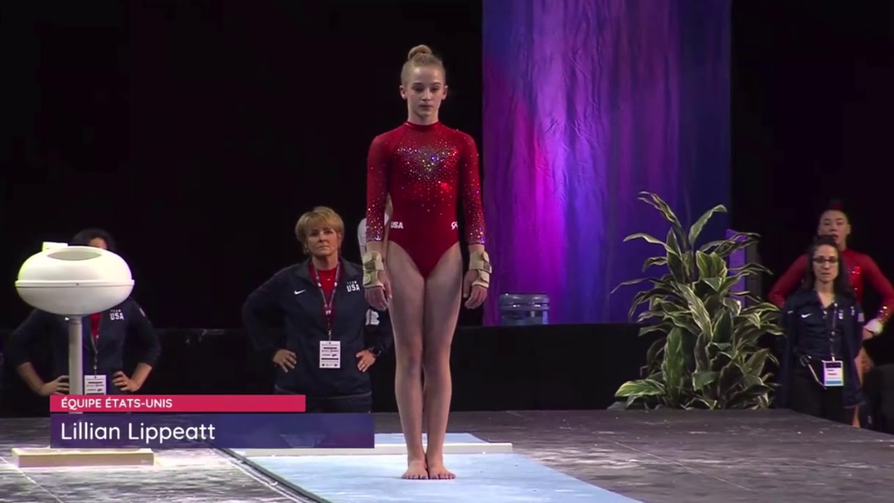 Lily Lippeatt USA Vault International Gymnix Team/AA 2020 - YouTube