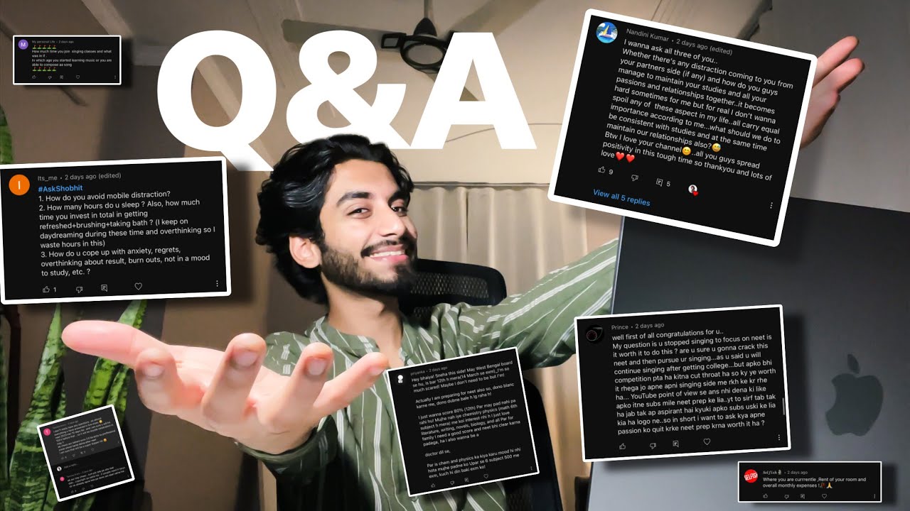 Q&A With Shobhit Sahay Vlogs😍 - Part 1 - YouTube