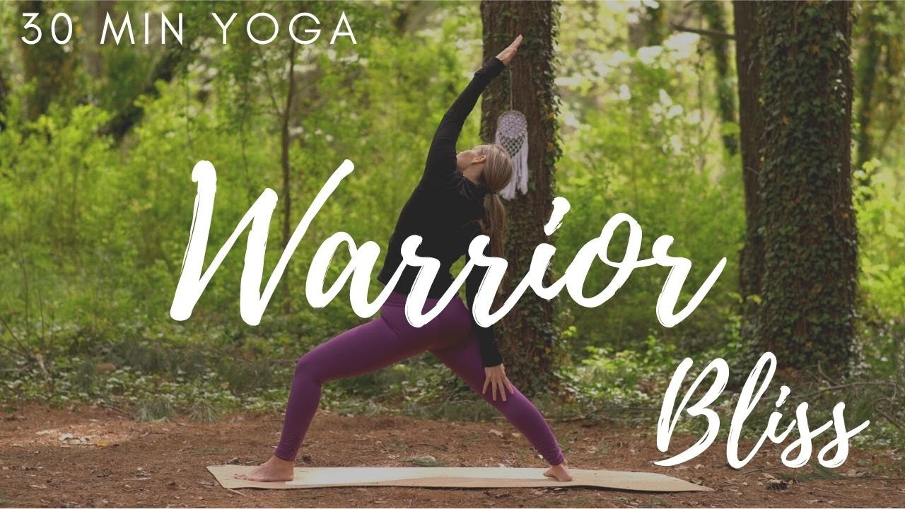 Warrior Poses Yoga Flow | 30 minute Fierce Yoga - YouTube