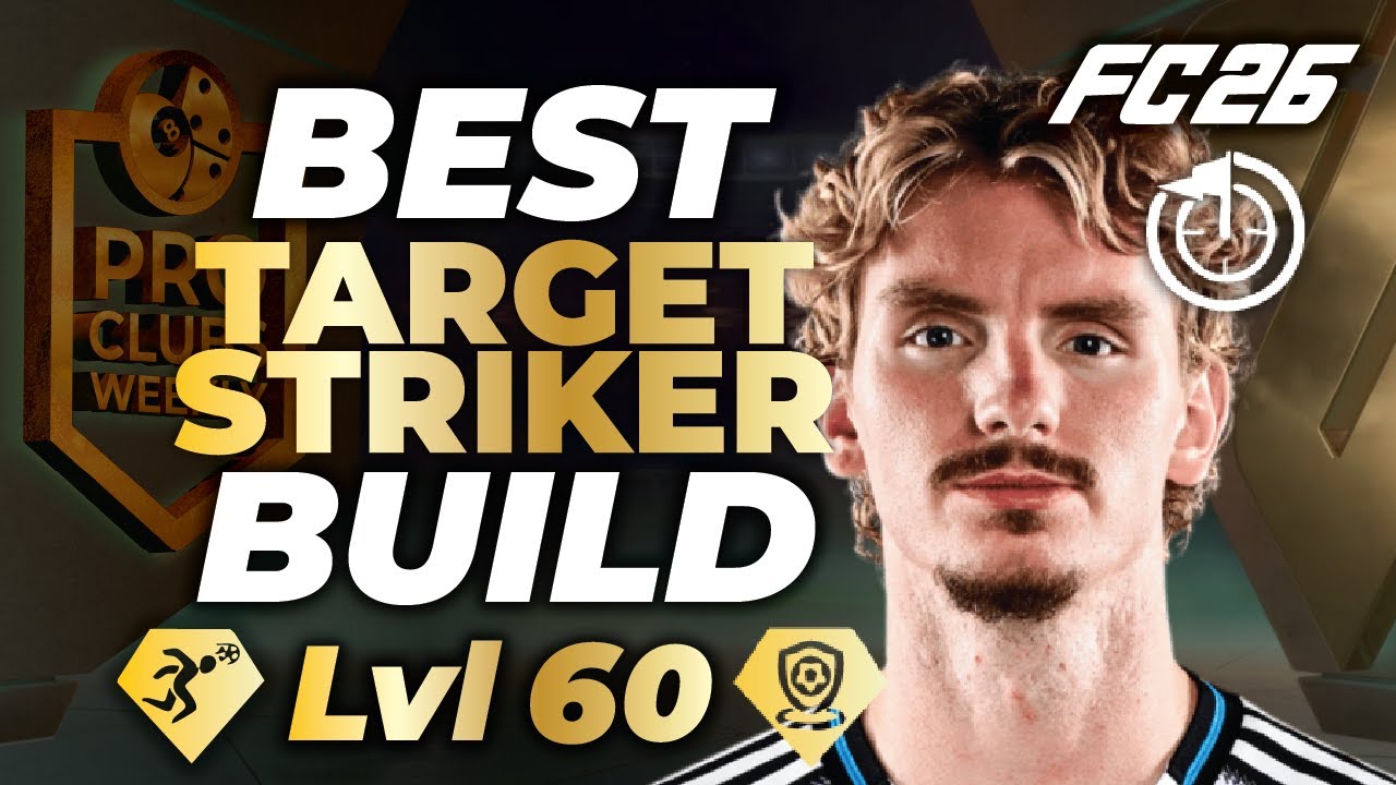 BEST TARGET STRIKER BUILD *MAX LEVEL 60* | EA FC 26 PRO CLUBS BALLER ...