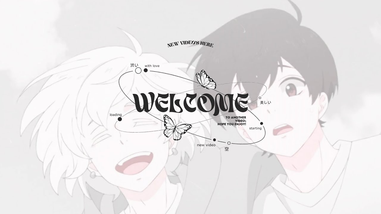 cute 'anime' aesthetic Intro & Outro templates | FREE FOR USE - YouTube