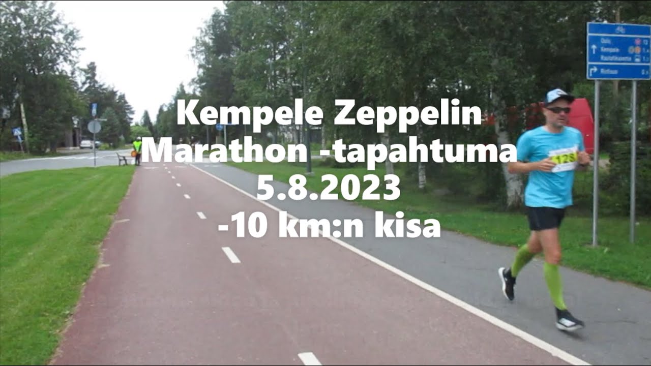 Kempele Zeppelin Marathon, Finland, 5.8.2023, 10 km:n kisa - YouTube