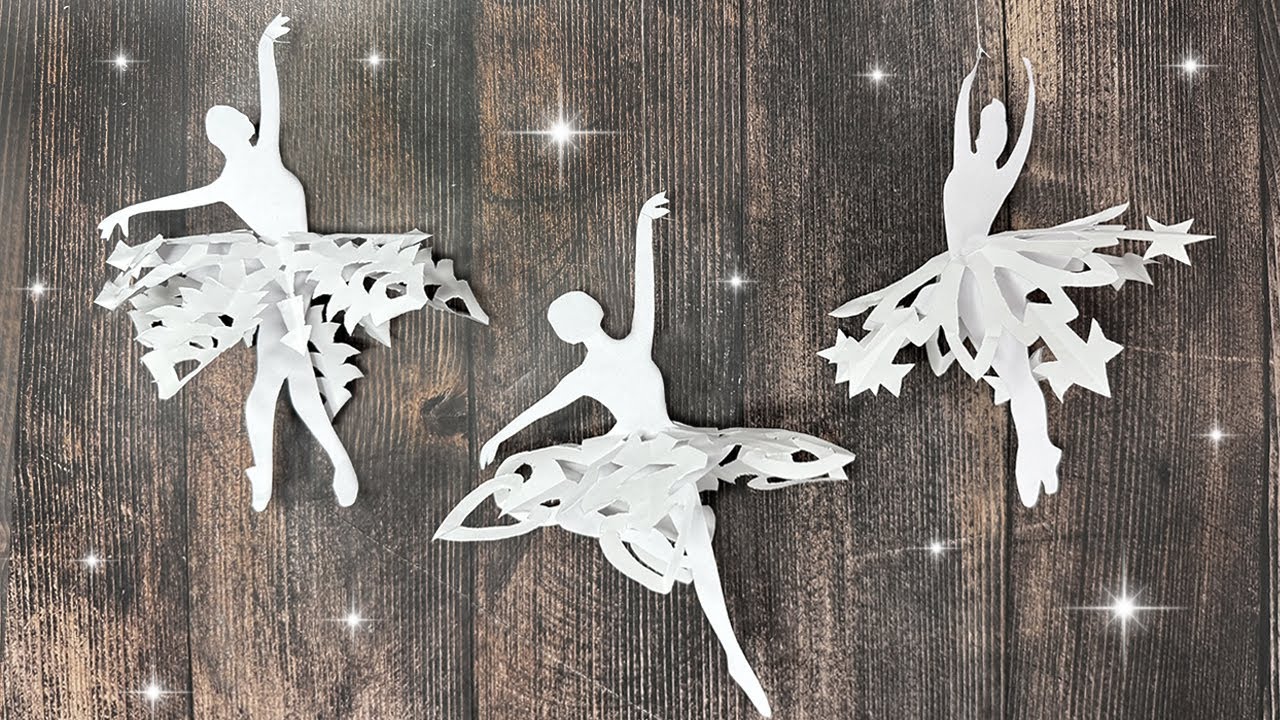 DIY Snowflake Ballerina craft - How to make snowflake ballerinas - YouTube